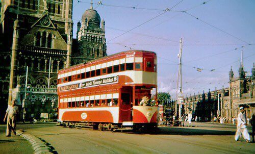 A double decker tram in Bombay | Scrolller