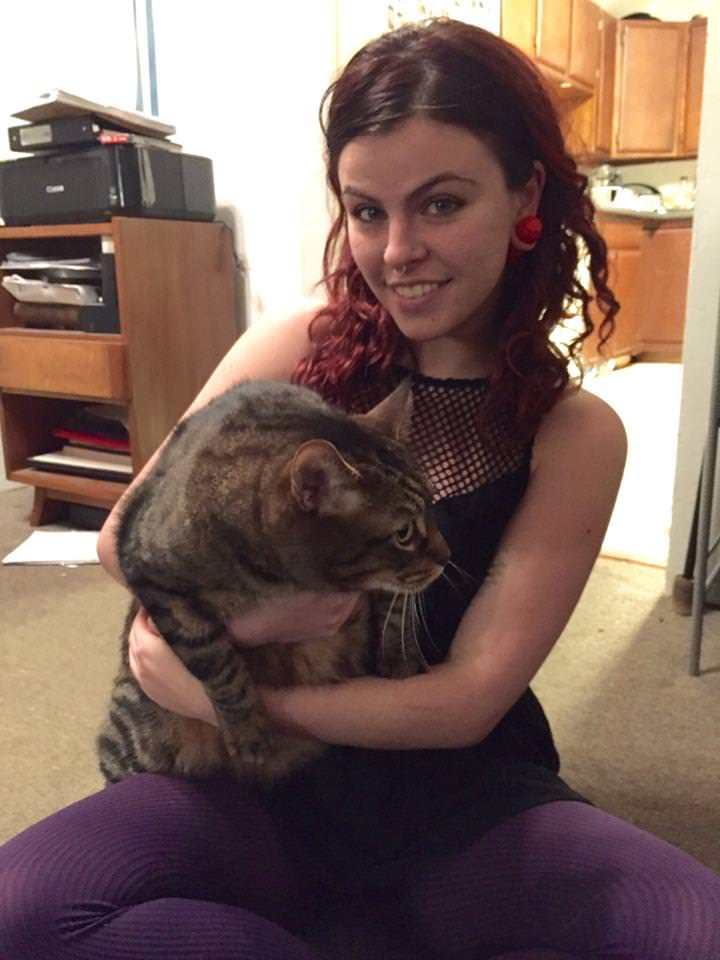 A Girl And Her Cat Scrolller