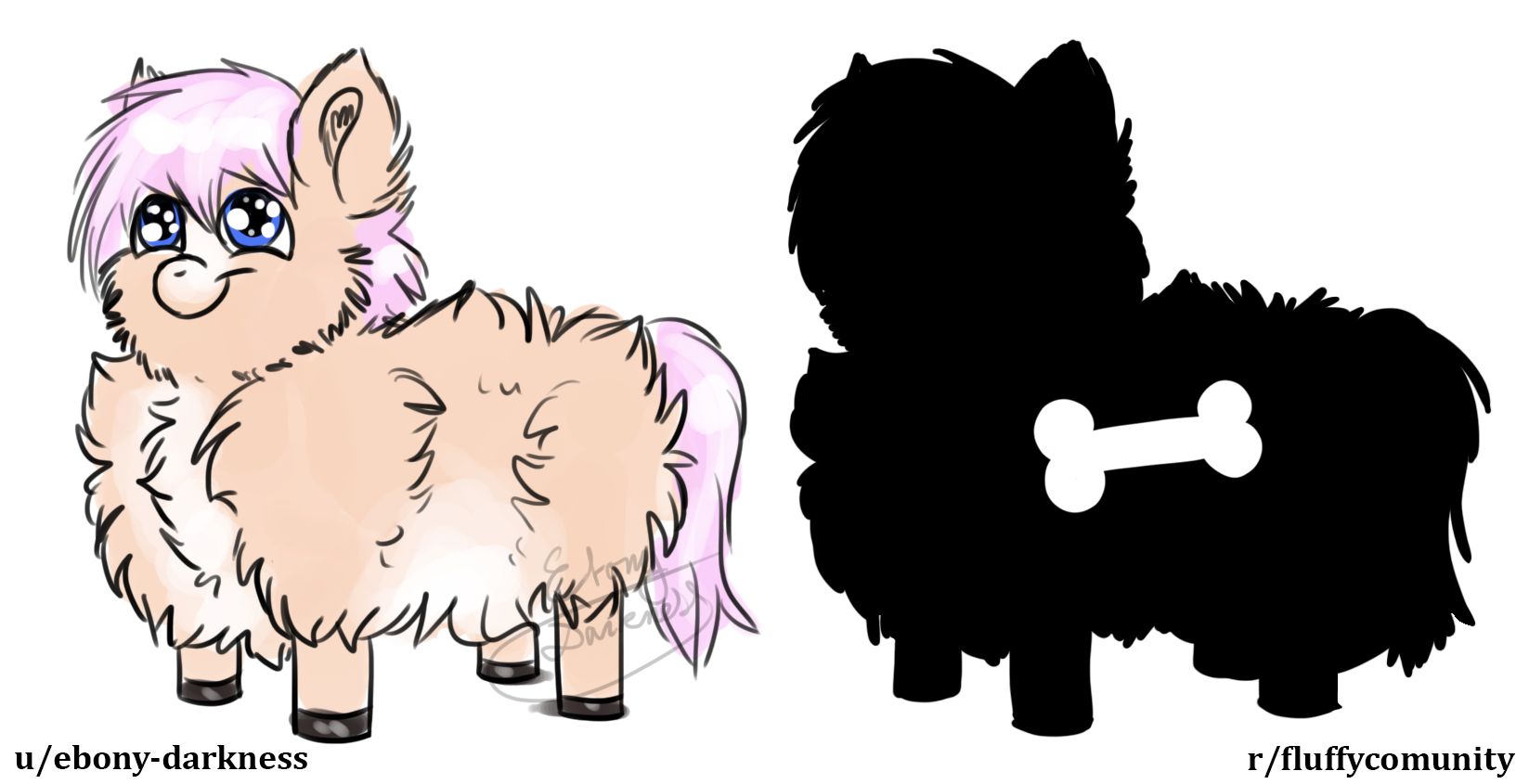 A highly detailed x-ray of a fluffy, showing it's complex, highly ...