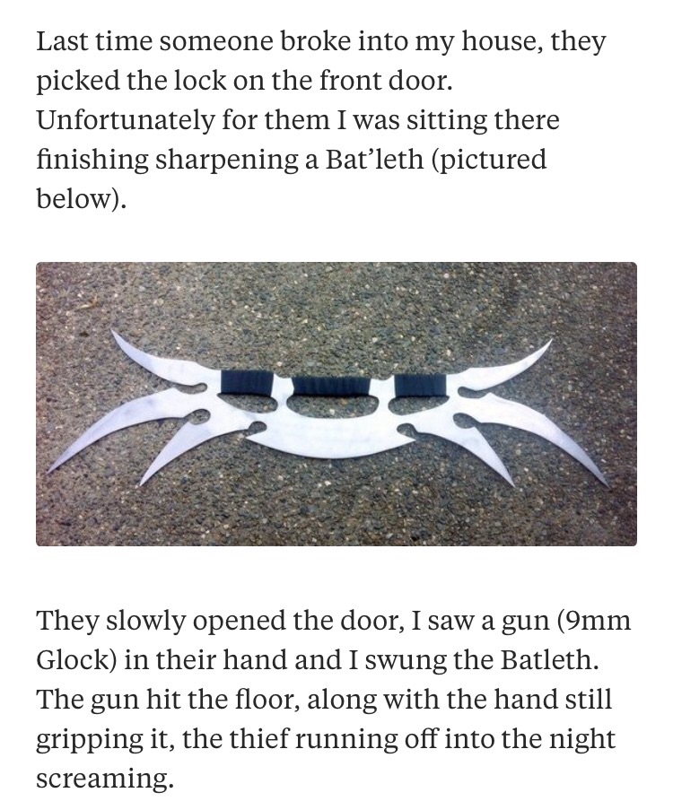 A Klingon defending his humble abode | Scrolller