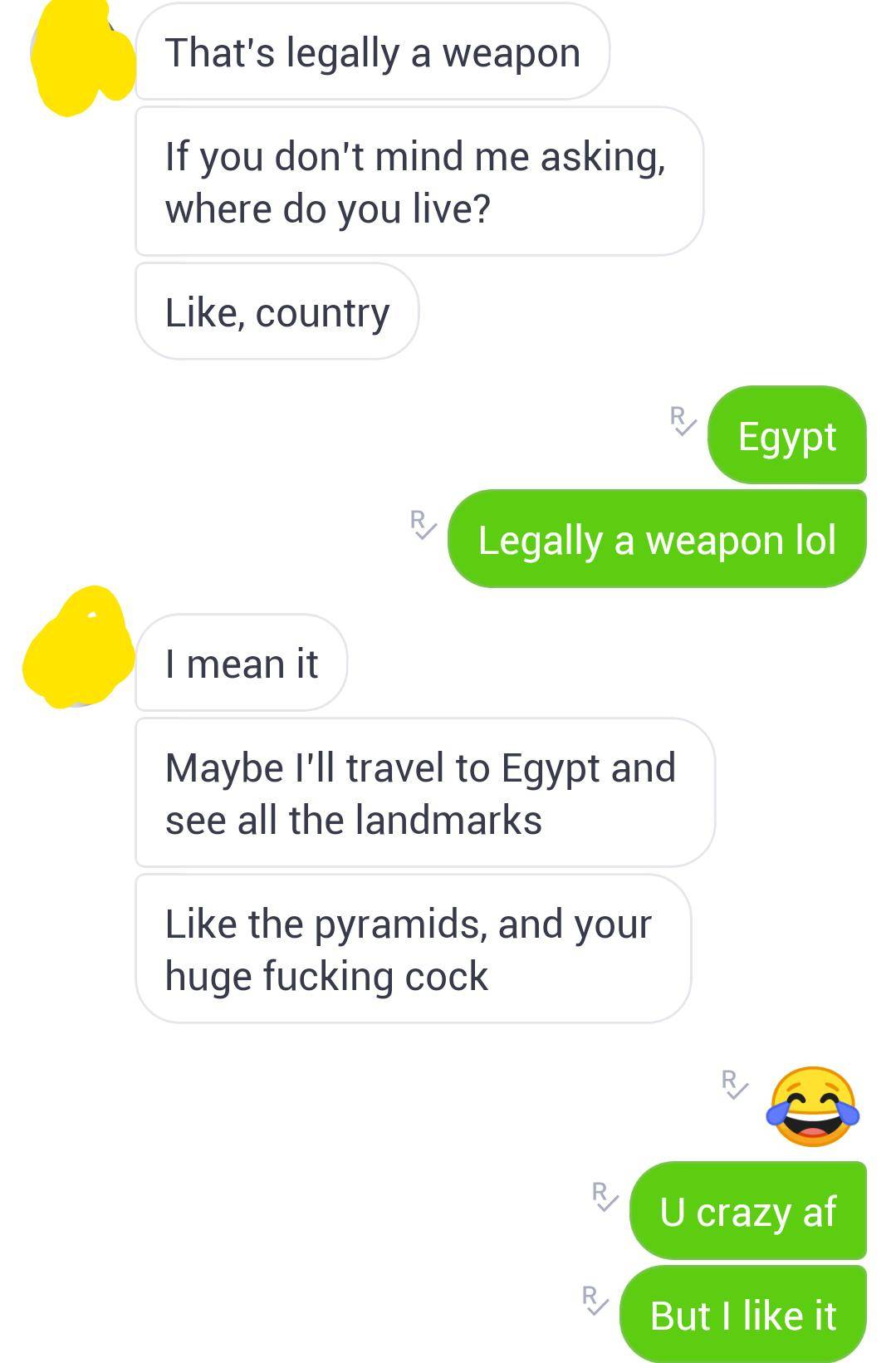A legal weapon in Egypt lol | Scrolller
