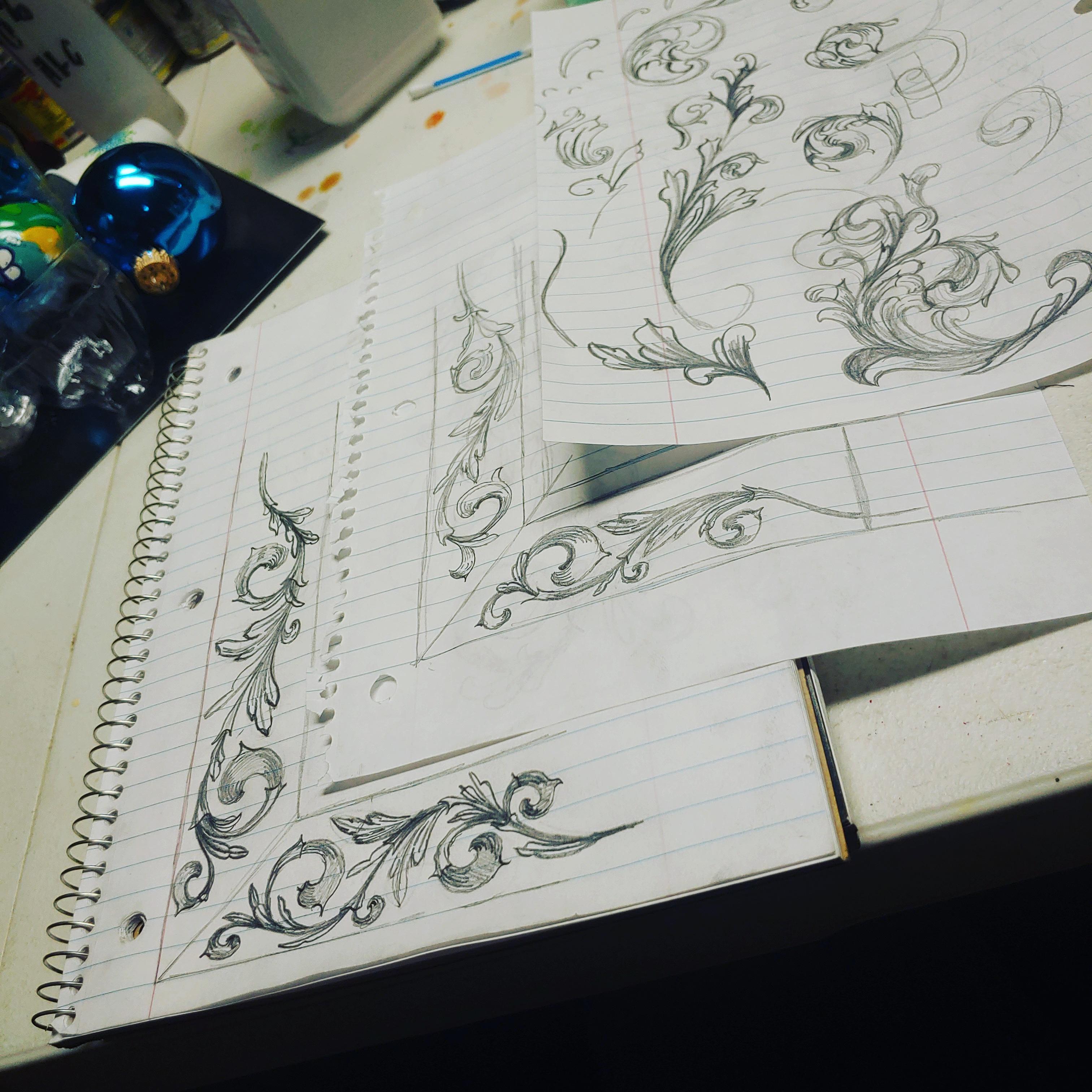 A little filigree practice | Scrolller