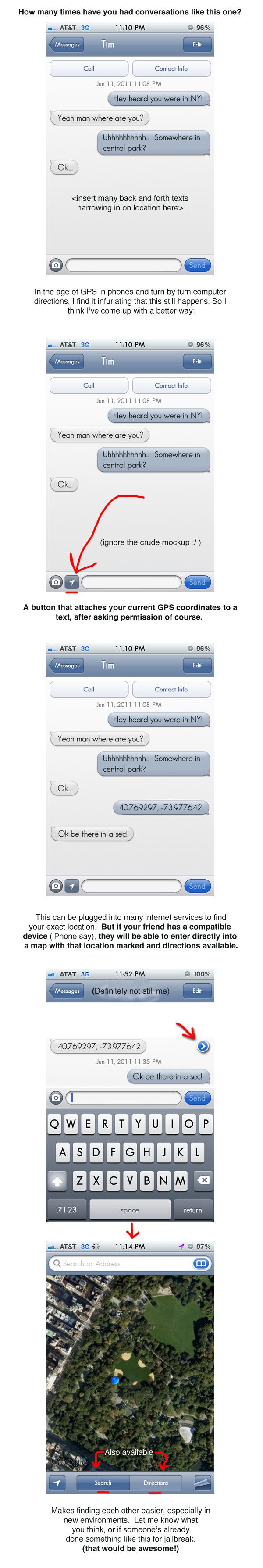 A modest proposal to make finding & coordinating with friends easier over text message. | Scrolller