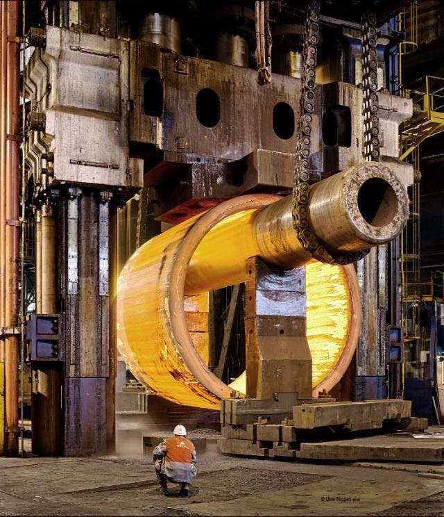 A nuclear reactor being forged. ☢️ | Scrolller
