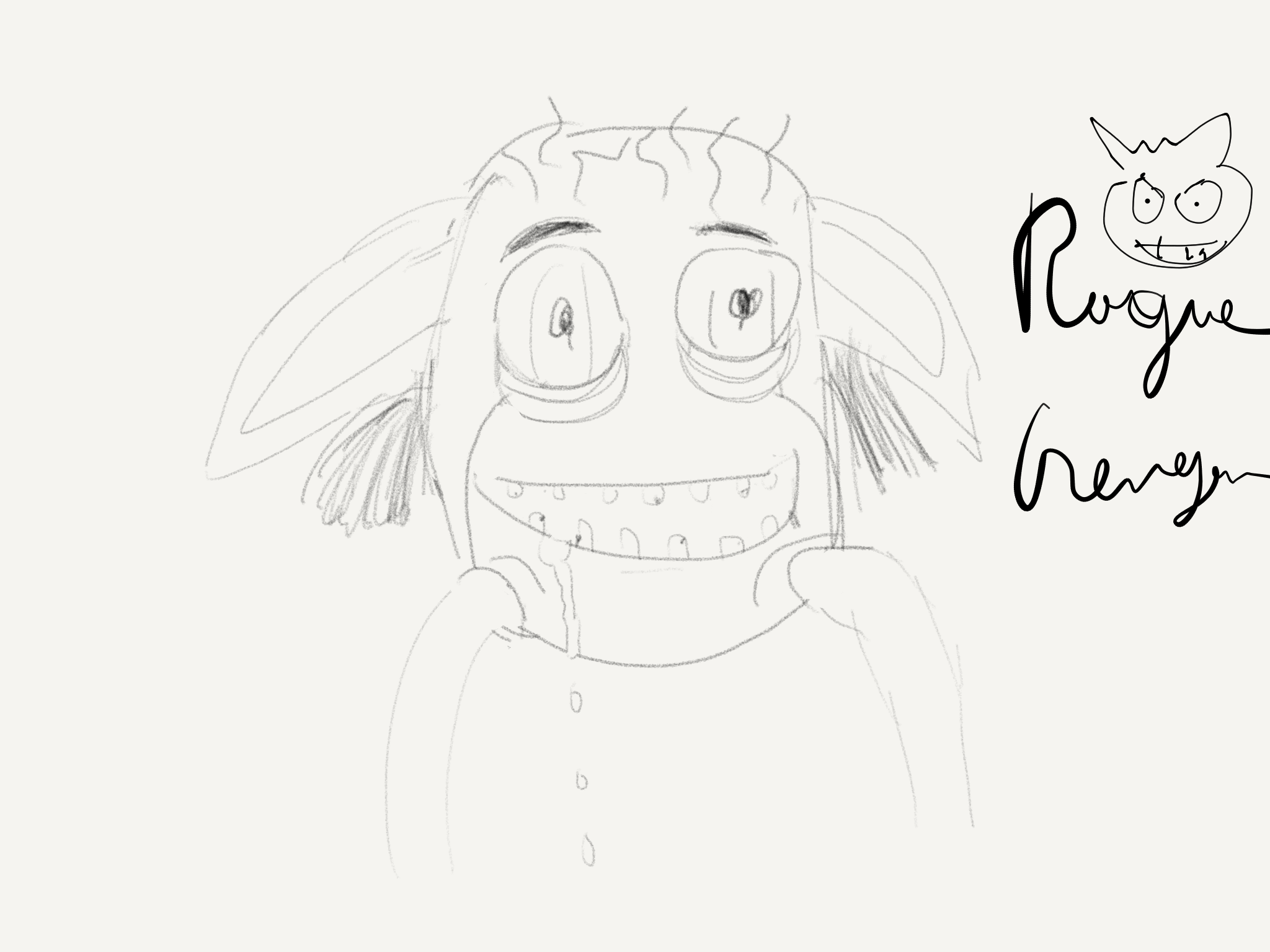 A Quick Sketch Of Gollum Scrolller