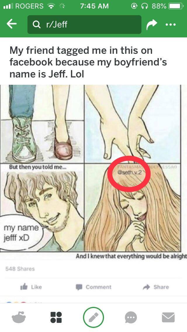 A Seth has infiltrated r/Jeff | Scrolller