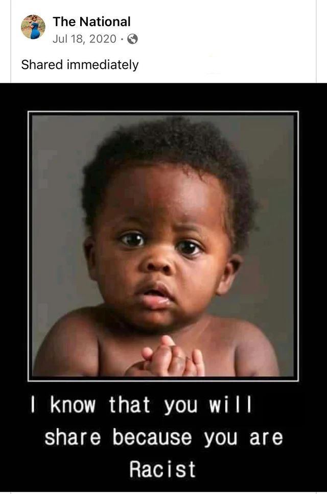 a true racist 💪 | Scrolller