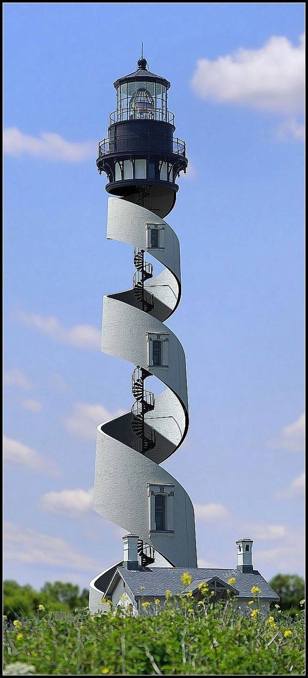 A very unique lighthouse. | Scrolller