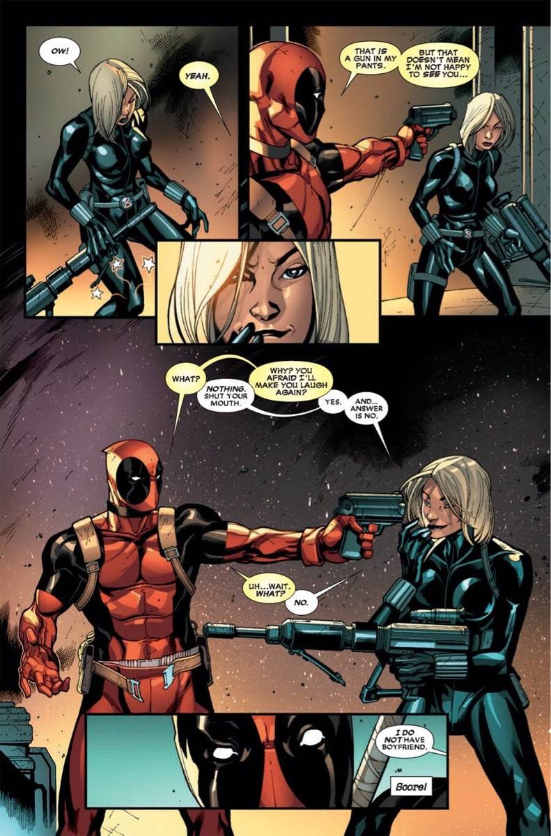 A woman who actually thought Wade was funny [Deadpool vs Thunderbolts crossover Magnum Opus ...