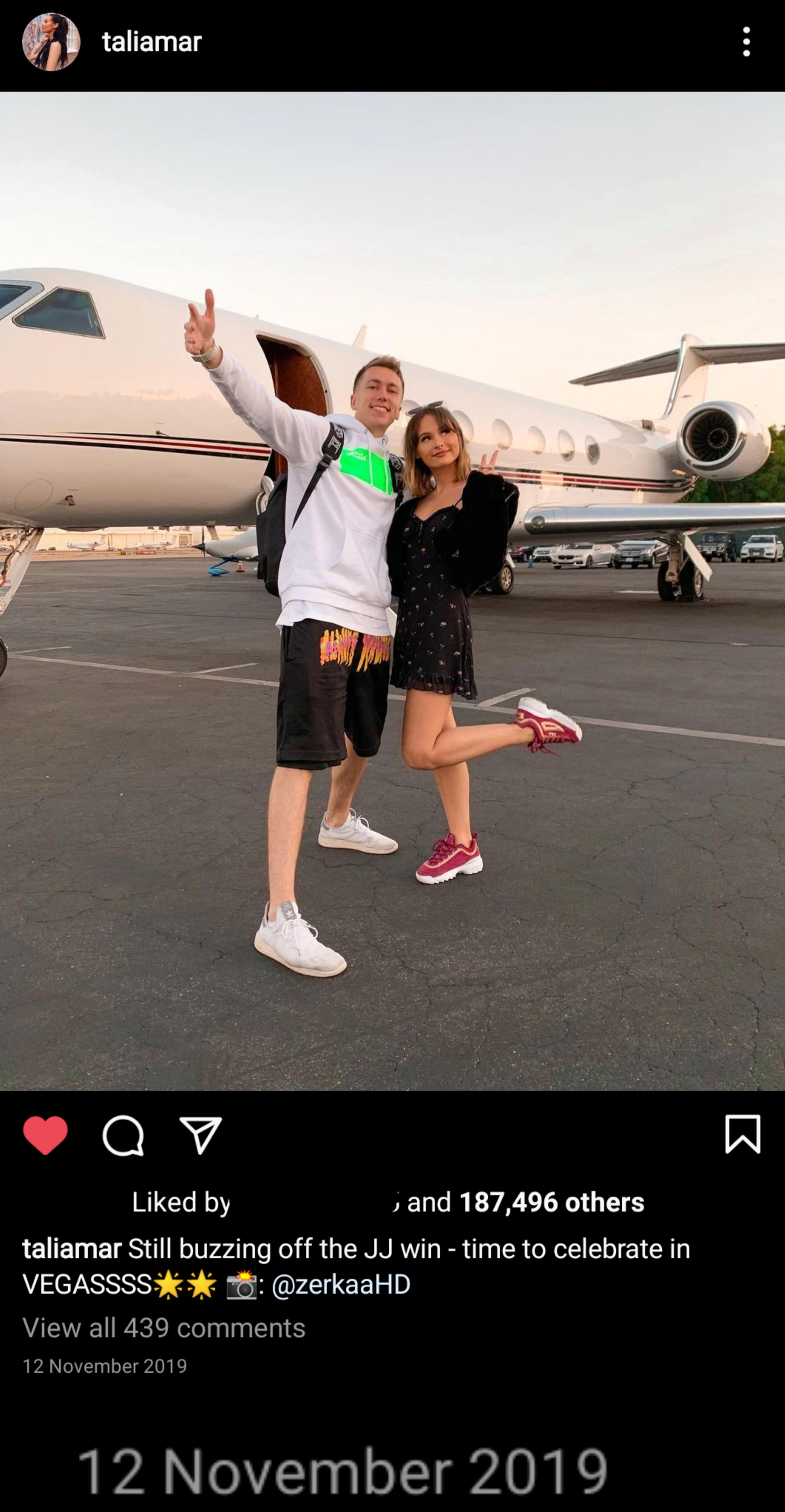 A year ago. Talia needs to start posting more photos with Simon. | Scrolller