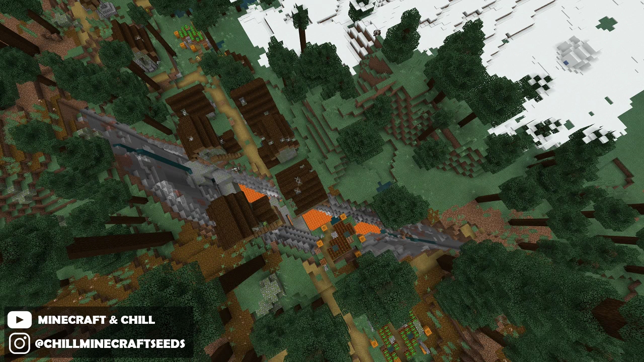 Abandoned Village, Stronghold Ravine & Basement Igloo all at Spawn! (Bedrock) | Scrolller