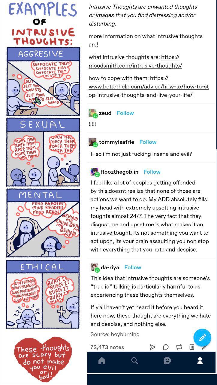 About intrusive thoughts | Scrolller