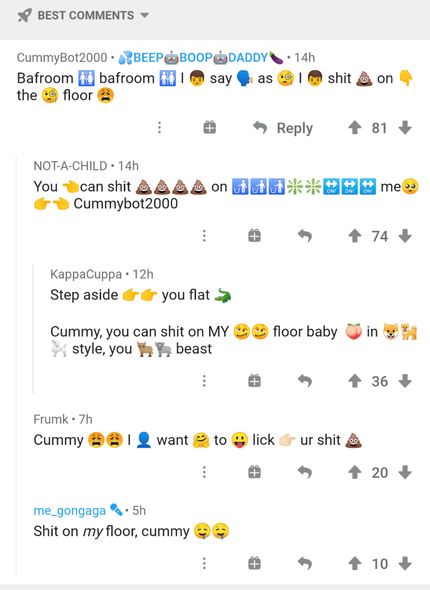 Absolutely Degrading. Poor Cummy. | Scrolller