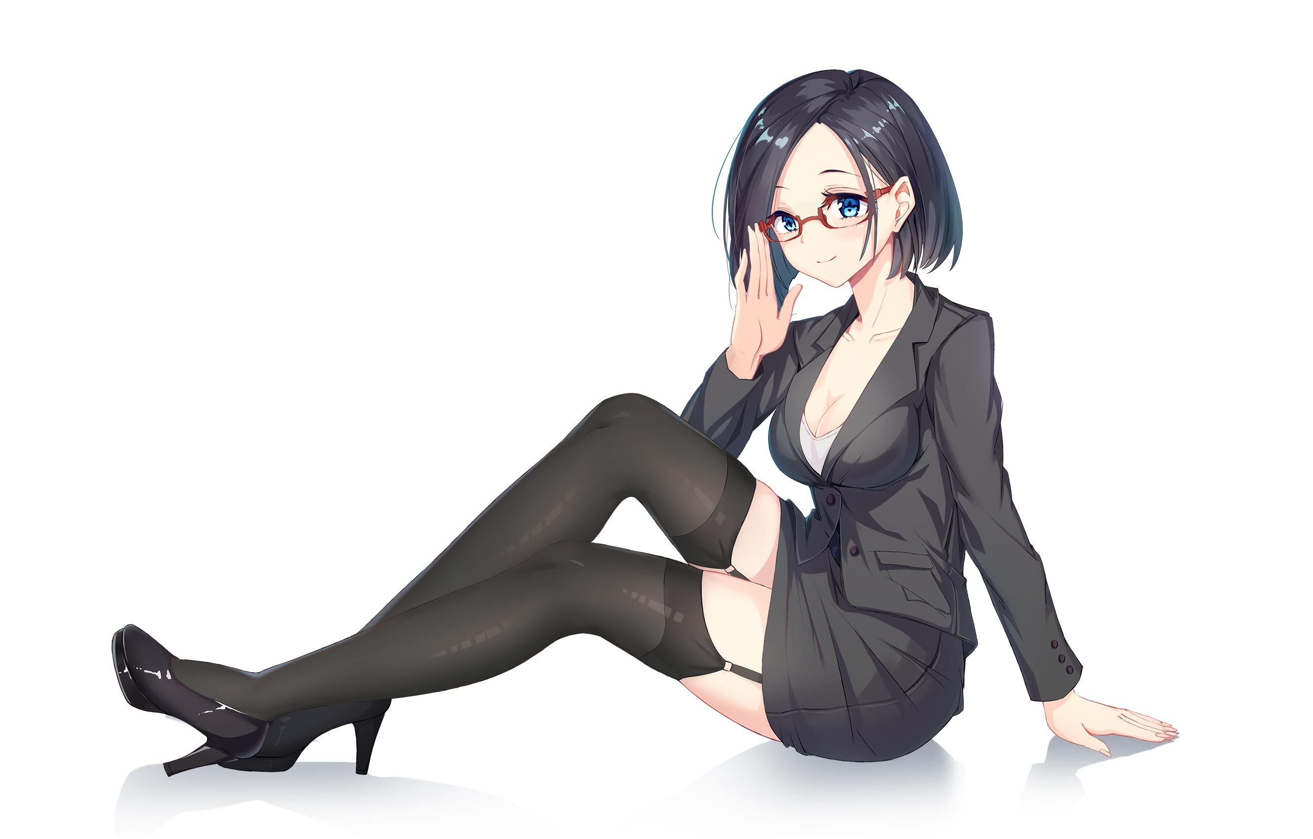 Adjusting Her Glasses (Original) | Scrolller