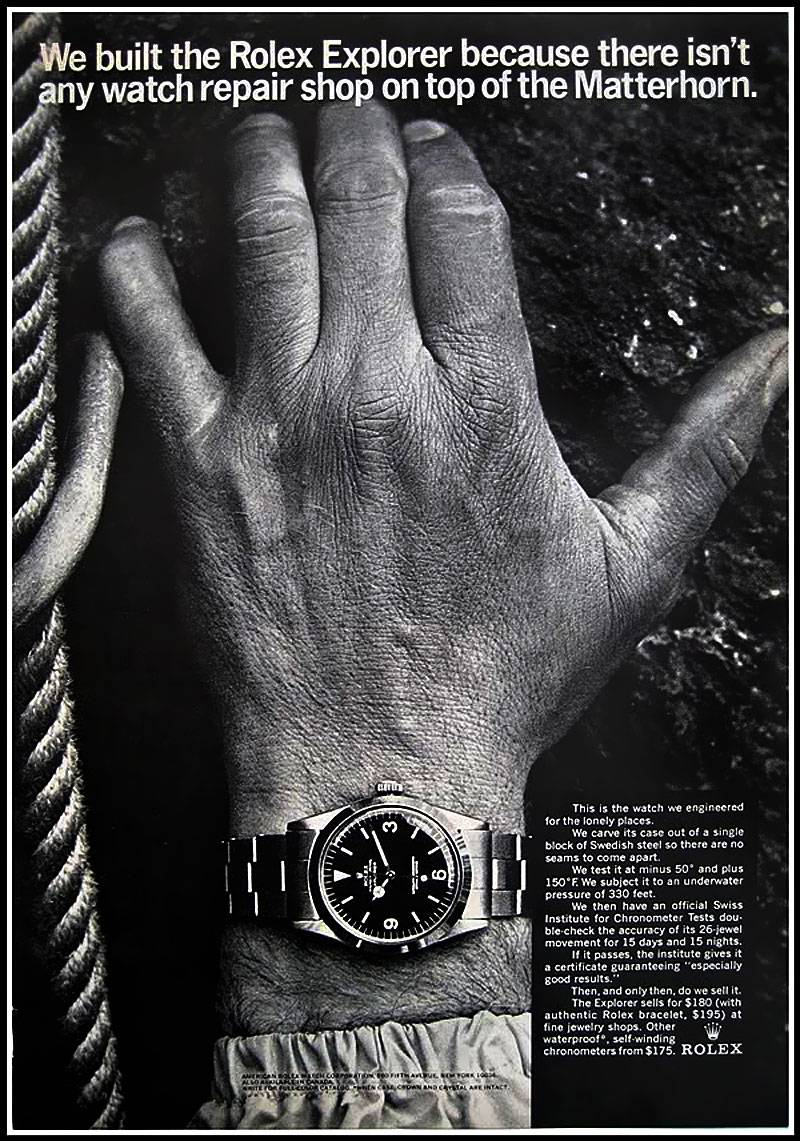 [advertisement] Rolex ad from the 60s | Scrolller