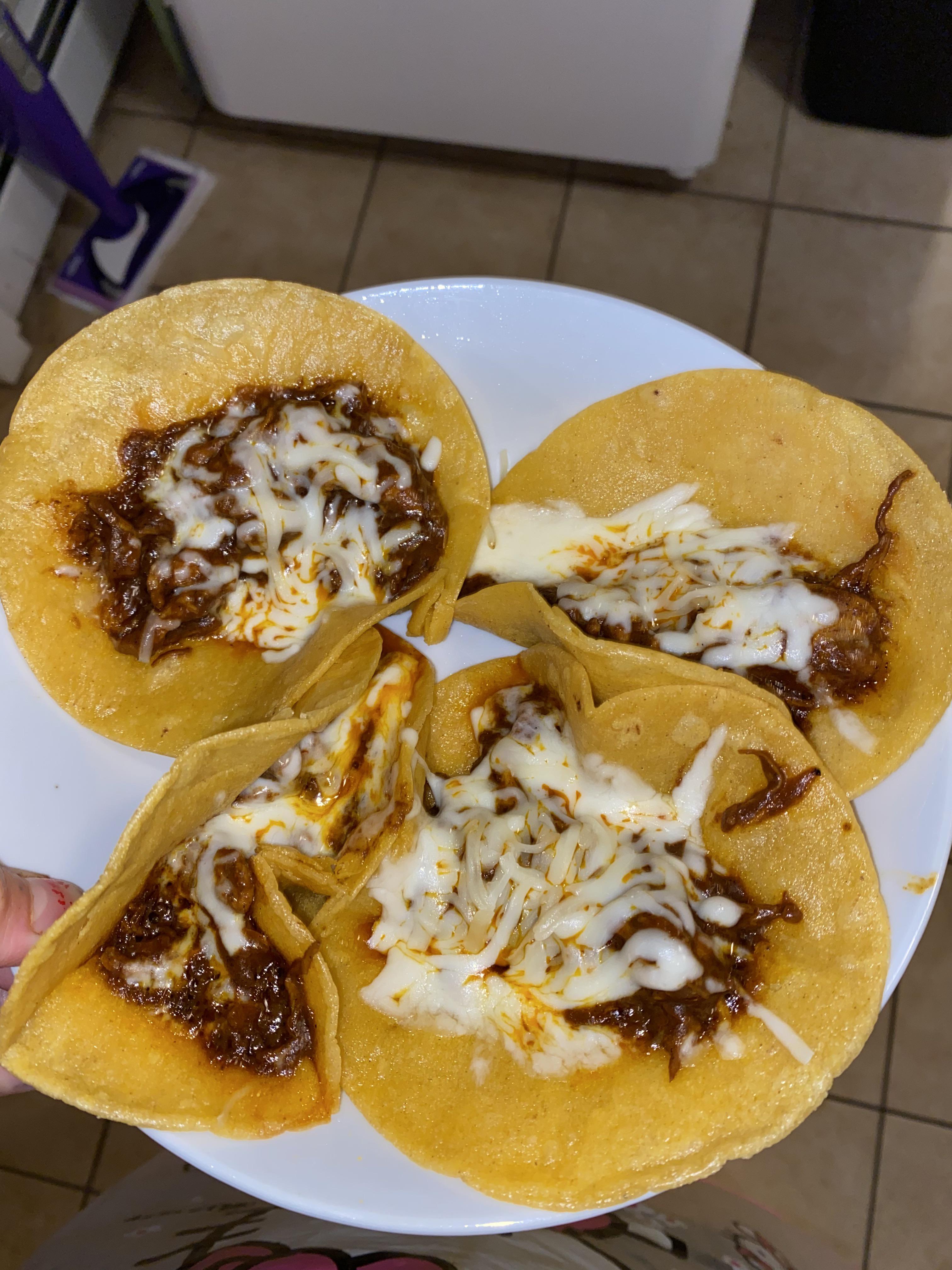 After 4 hours of making Mole, quick tacos is whats for dinner. | Scrolller