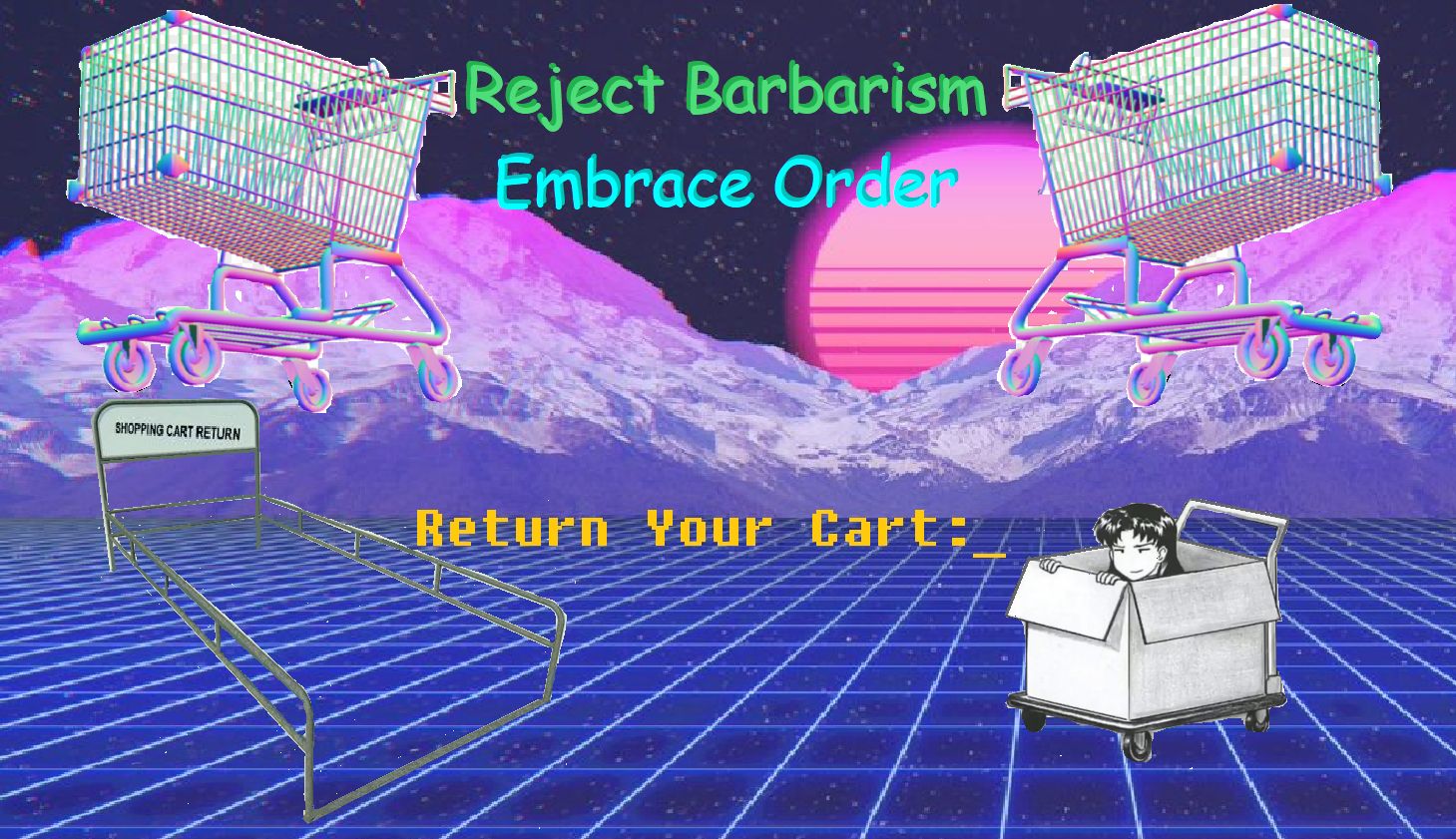 After seeing Shopping Cart Theroy, I felt moved to create some low quality propaganda. | Scrolller