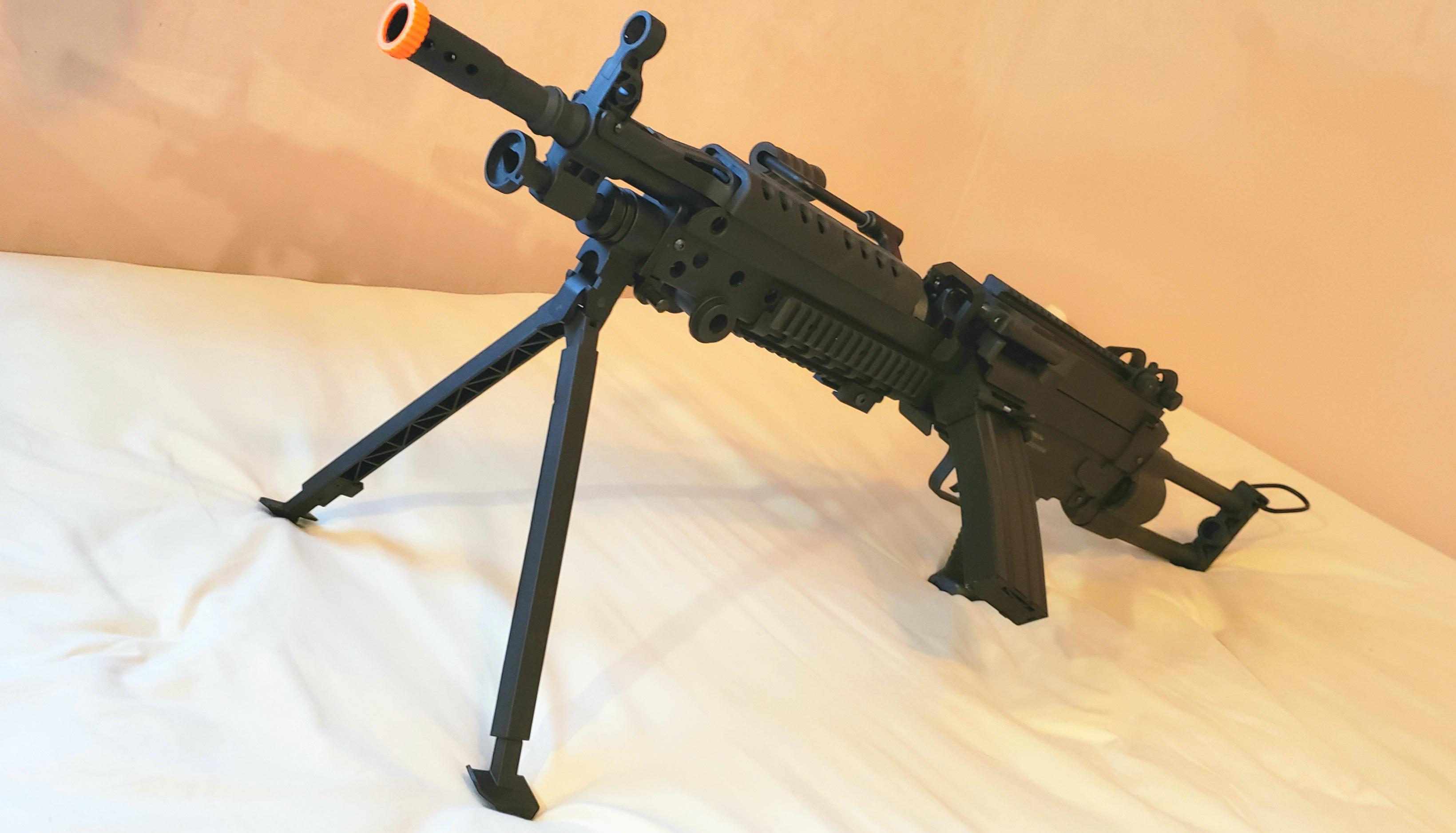 After some saving, the M249 SAW PARA is my first ever LMG! They call it 'featherweight' but I ...