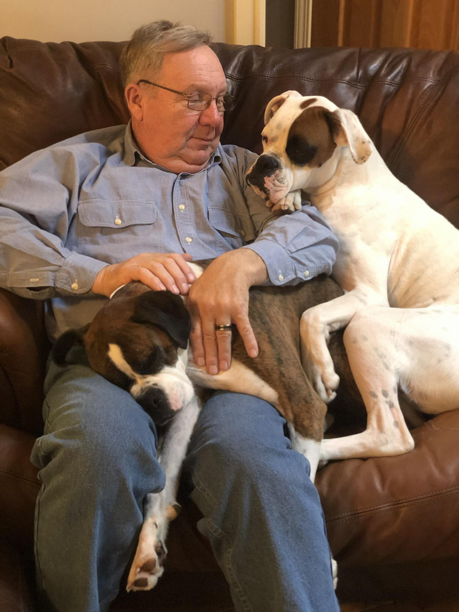 After Thanksgiving nap w/their favorite Papa! | Scrolller