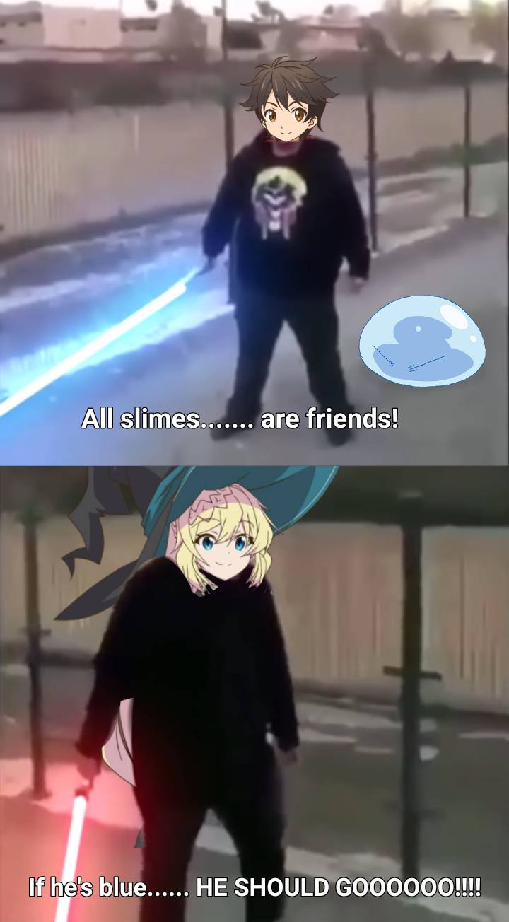 Ah. The Slime Tamer, the Slime God-King, and the Slime Killer. | Scrolller