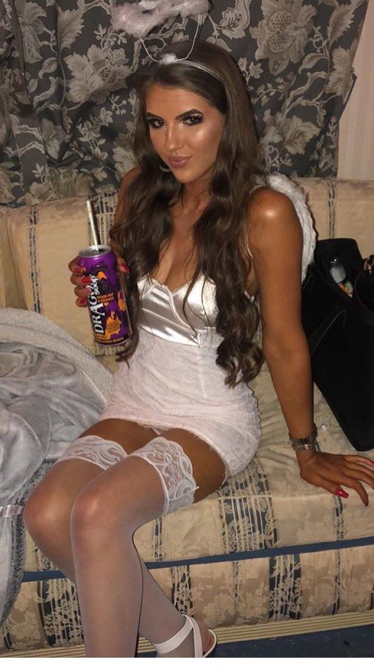 Ahh the slutty Angel in white stockings | Scrolller