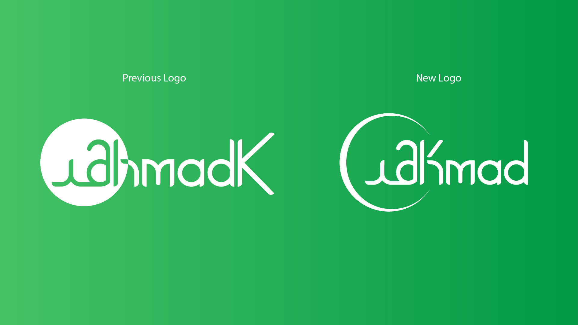 Ahmad K (احمد K) - Old v New Logo | Scrolller