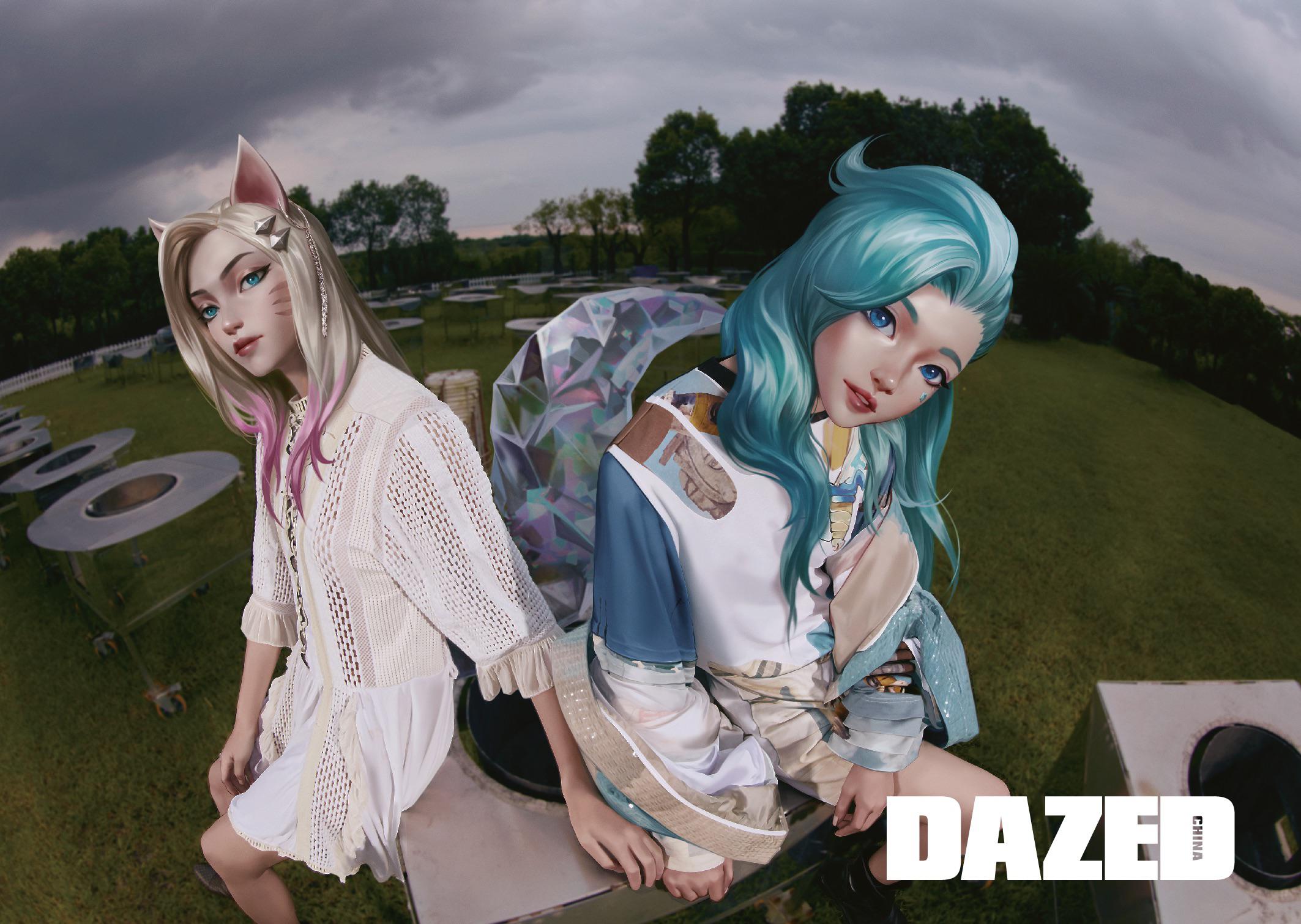 Ahri with Seraphine - DAZED Magazine | Scrolller