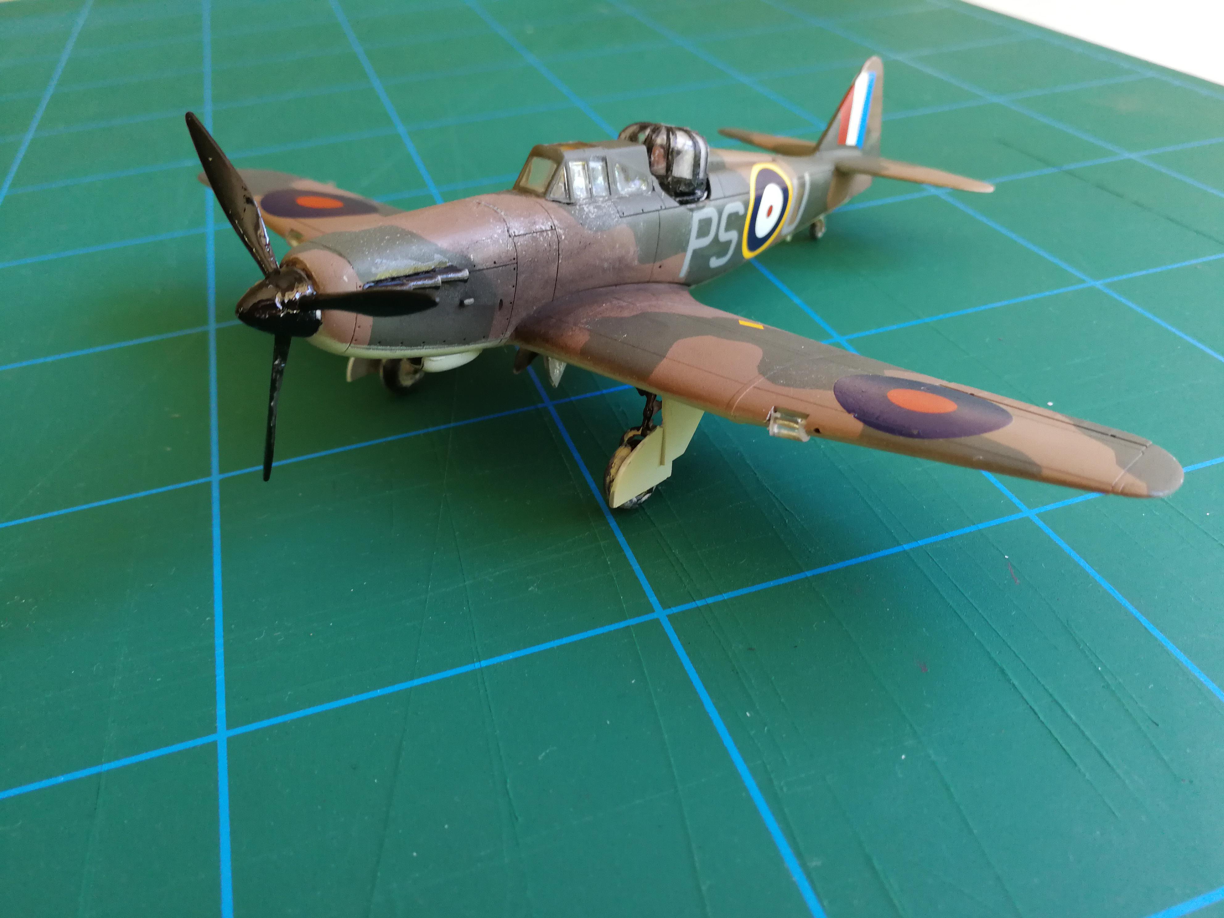 Airfix 1/72 Boulton Paul Defiant Mk.I. My first model (technically made my first model when I ...