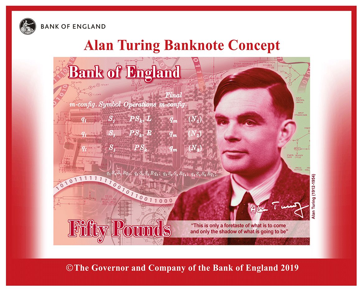 Alan Turing to Feature on the new £50 Note - Good Choice | Scrolller