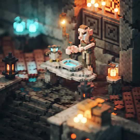 Alchemy, voxel animation, 540x540 px | Scrolller