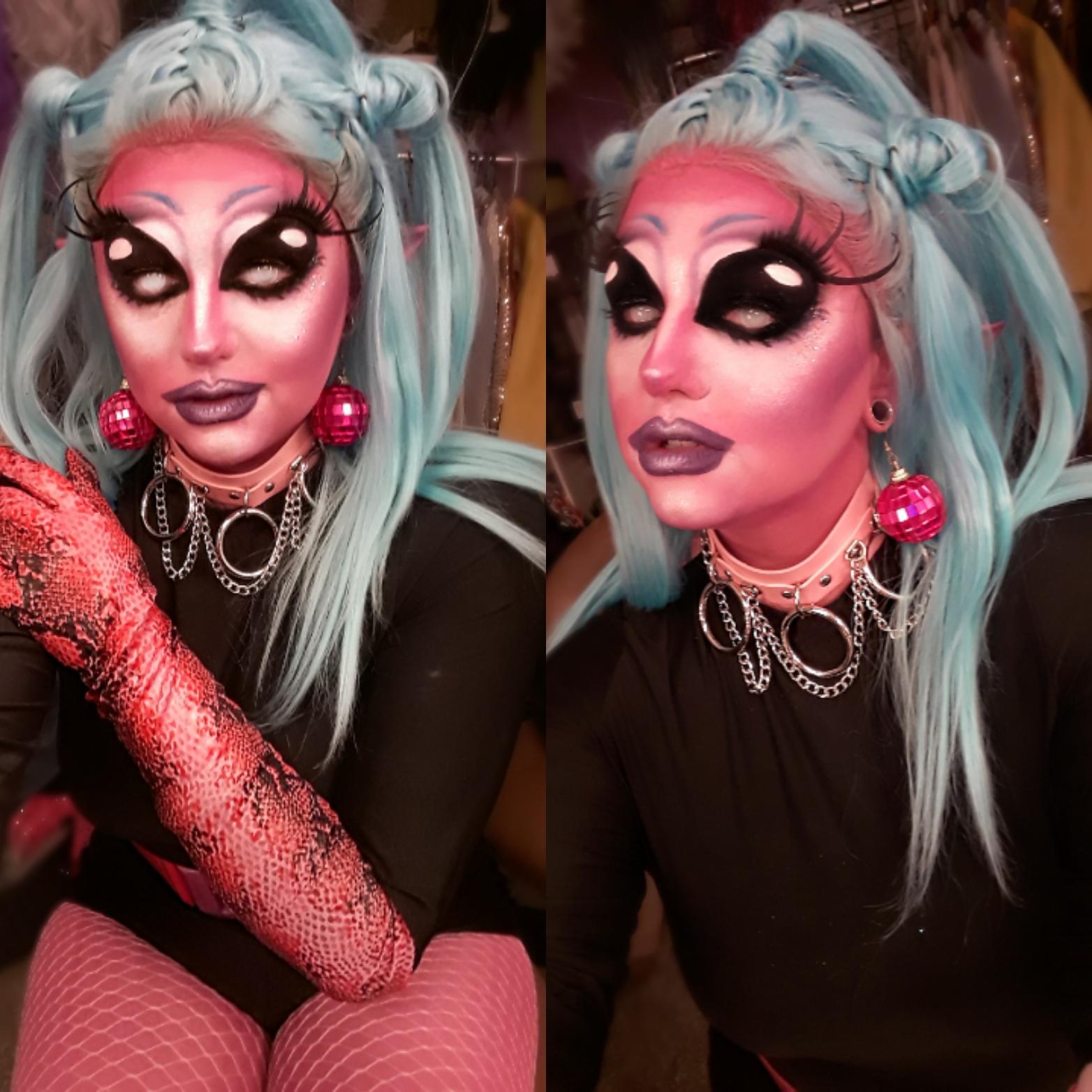 👽 alien look for creature feature 👽 // instagram @draggedyanneblack | Scrolller