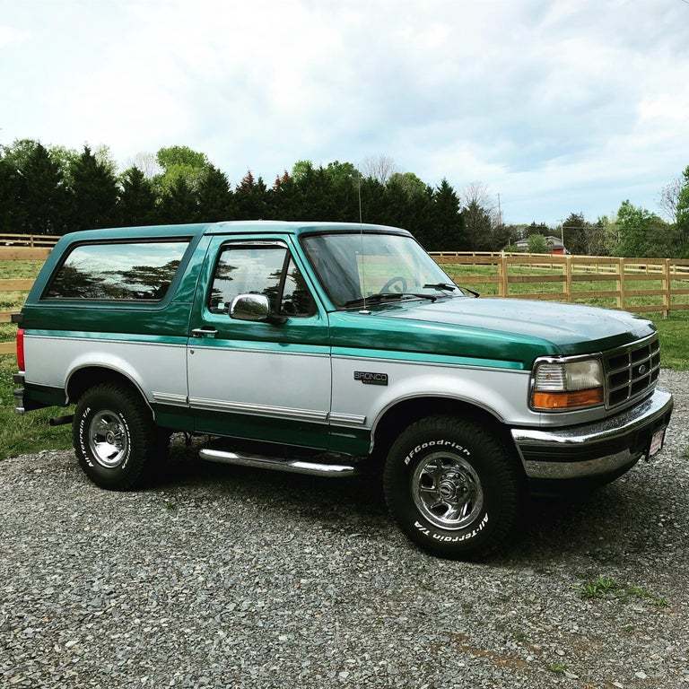 All cleaned up just in time for some rain, my '96 Bronco XLT | Scrolller