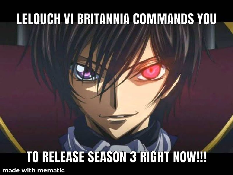 ALL HAIL LELOUCH!!! | Scrolller