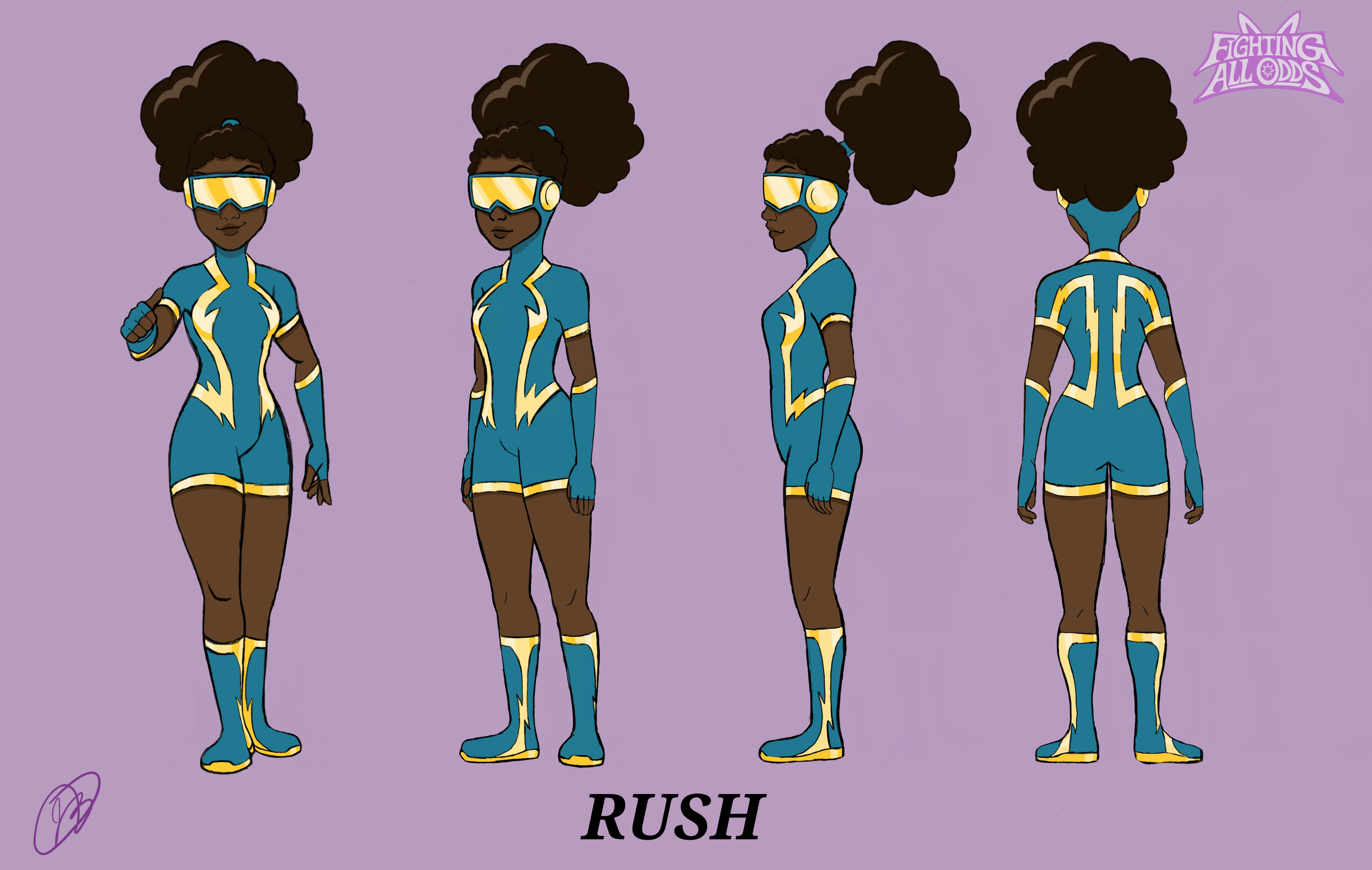 Amara Aka Rush in her hero outfit! | Scrolller