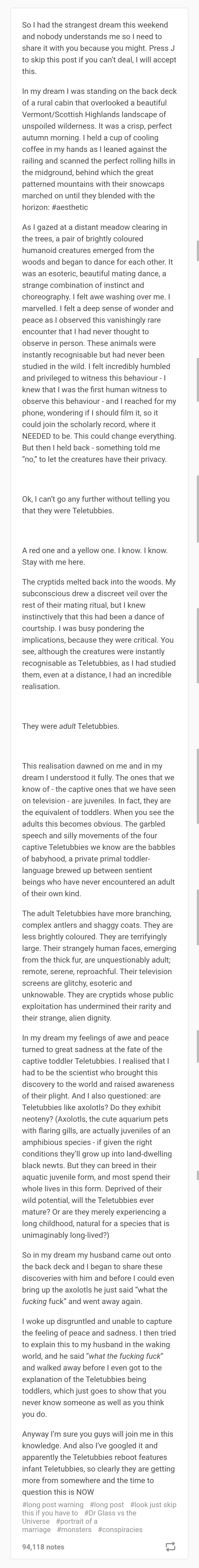 An Esoteric, Beautiful Courtship Ritual [F] | Scrolller