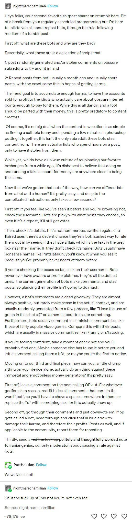 An extremely important repost. Please take the time to read and educate yourself about this ...