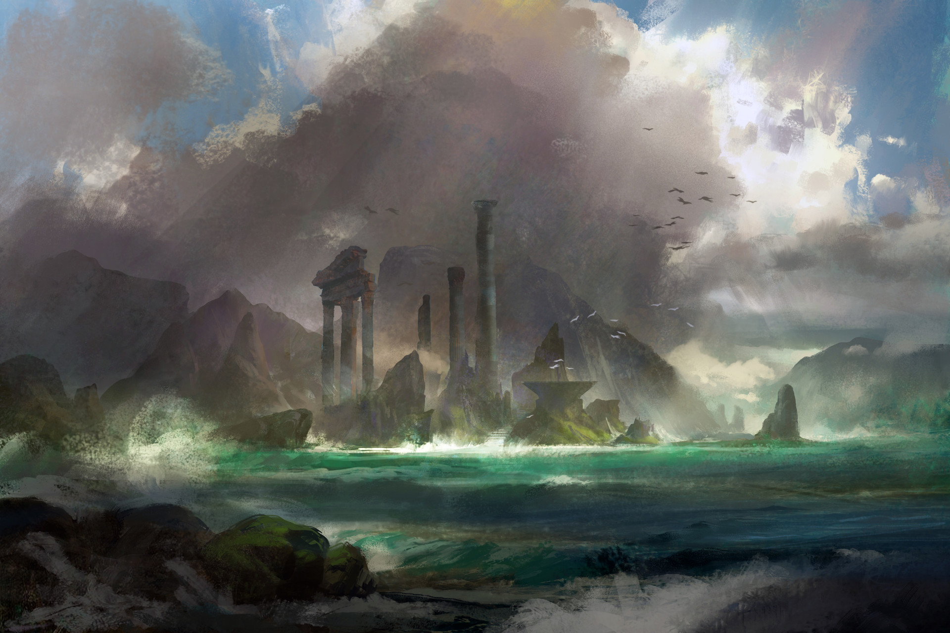 Ancient Ruins by Hongqi Zhang | Scrolller