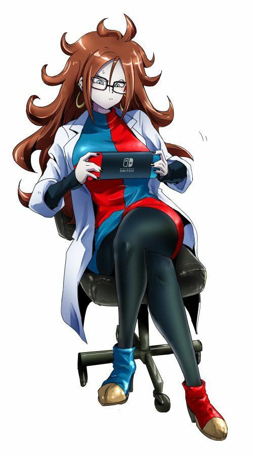 Android21 playing the Nintendo switch | Scrolller