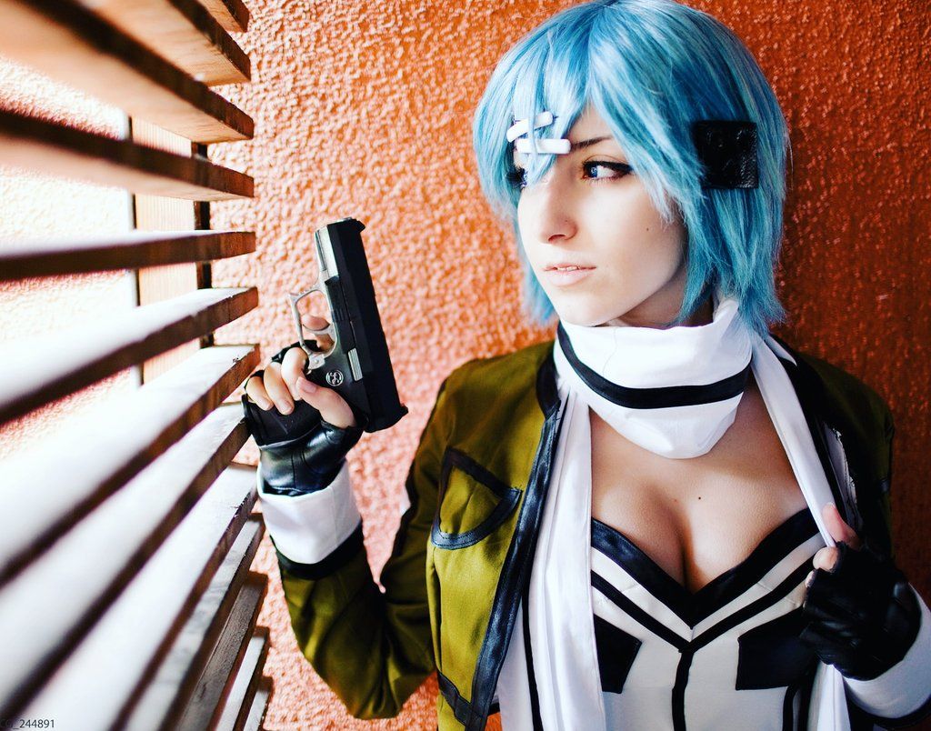 Anni The Duck As Sinon Sword Art Online Scrolller