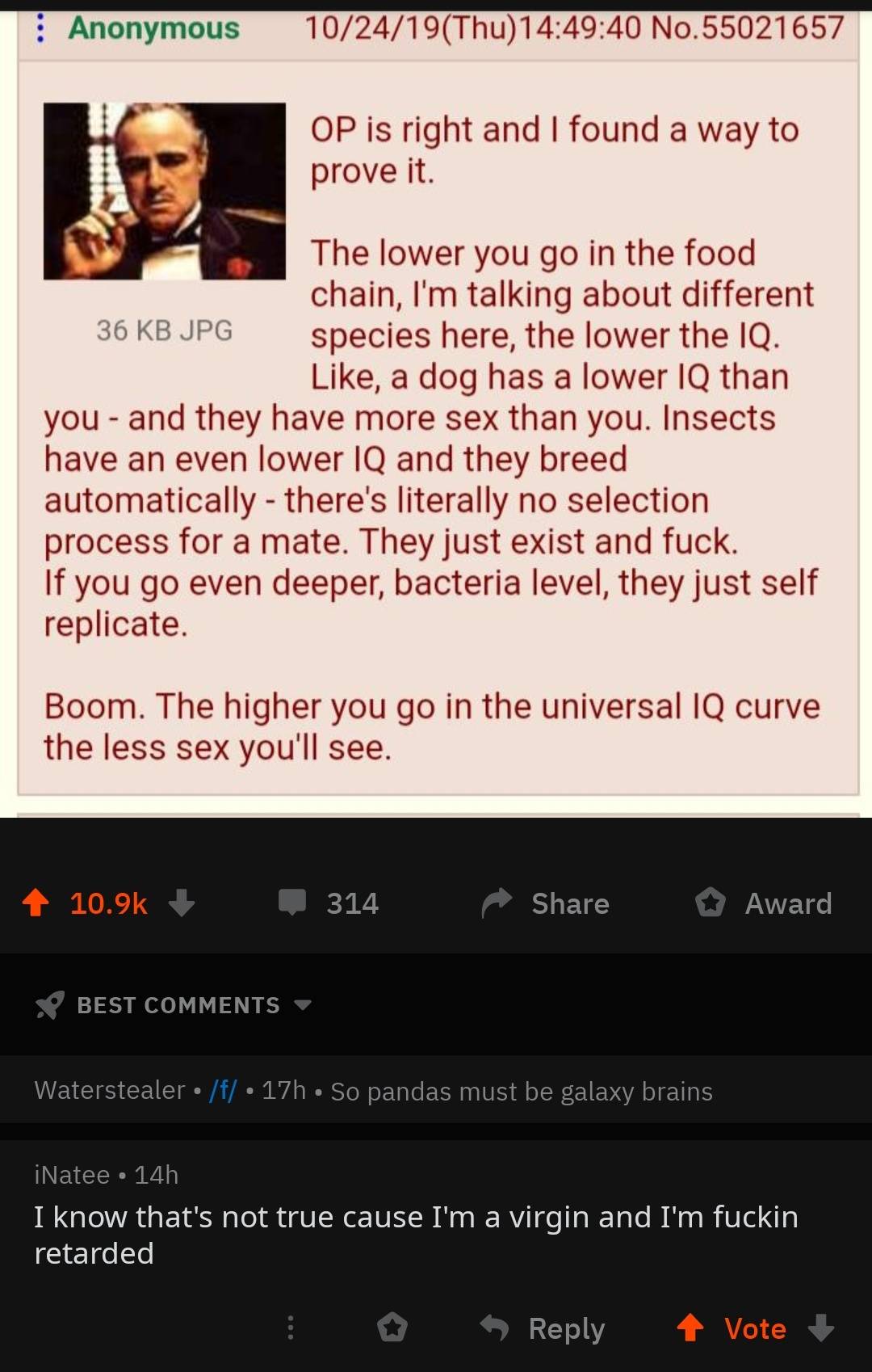 Anon has low IQ | Scrolller