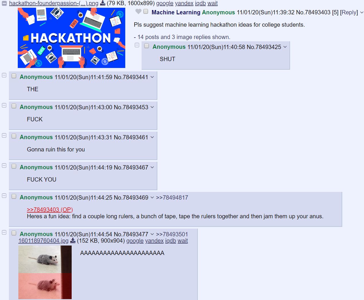 Anon is tired of newfags | Scrolller