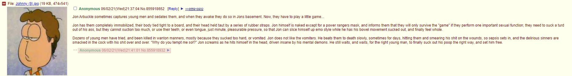 Anon knows what Jon Arbuckle did (NSFW) | Scrolller