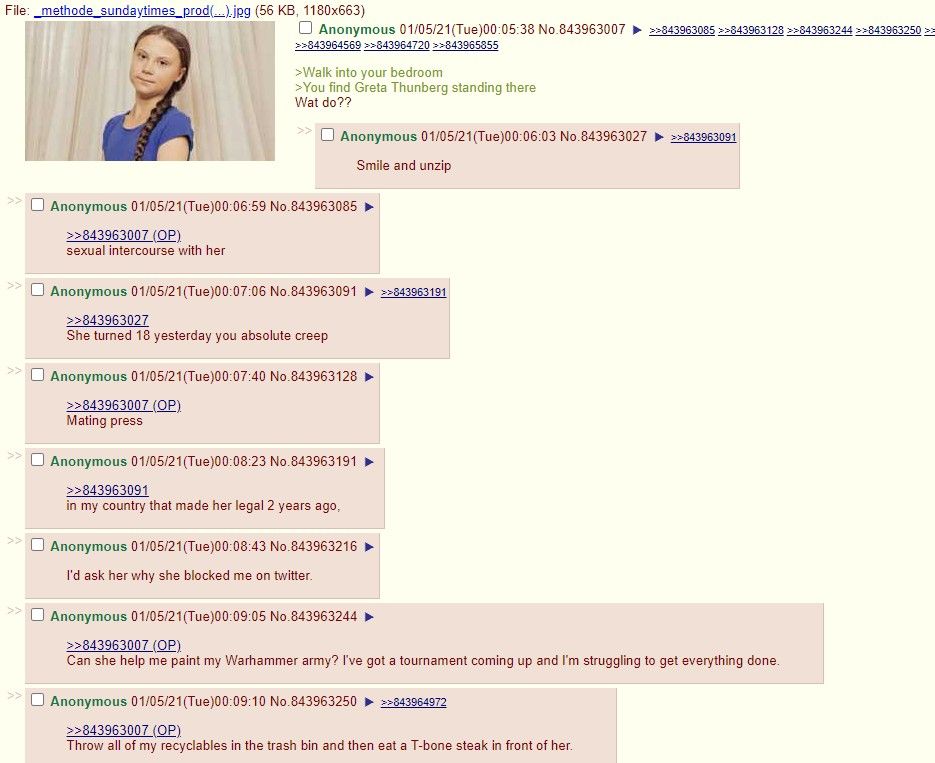 Anons about their plans with Greta | Scrolller