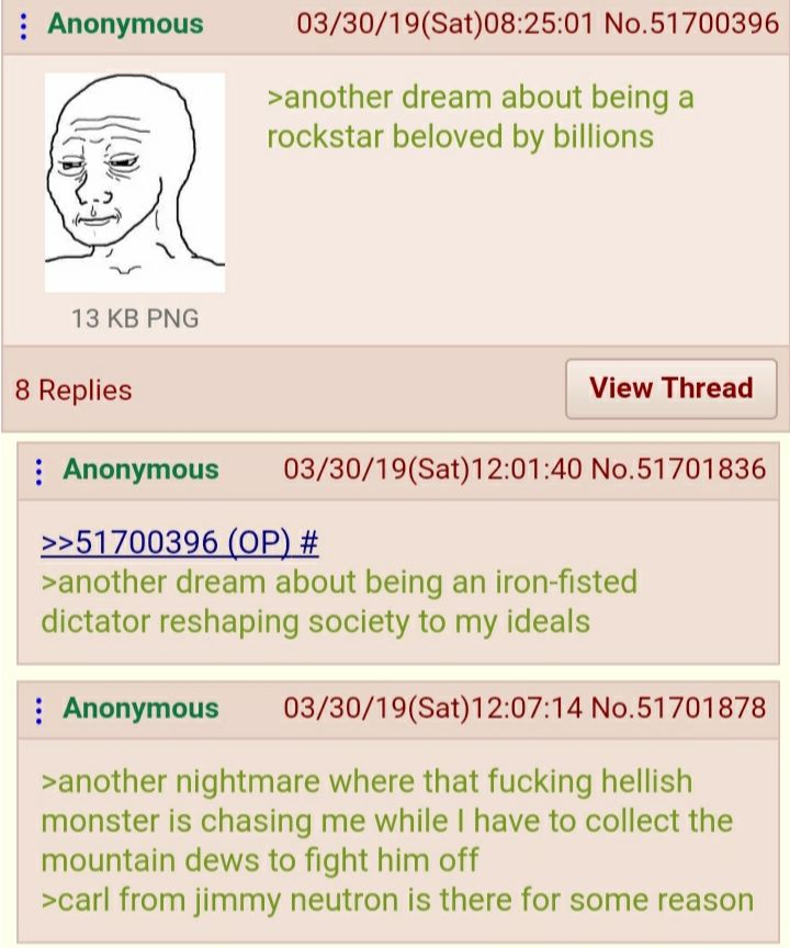 Anons talk about their dreams | Scrolller