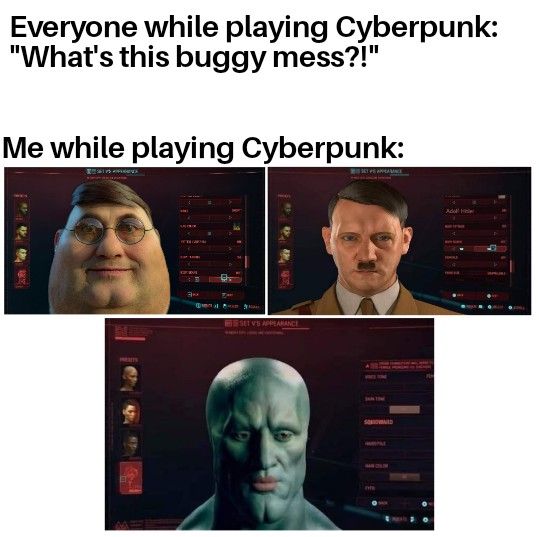 Another Cyberpunk meme from a normie | Scrolller