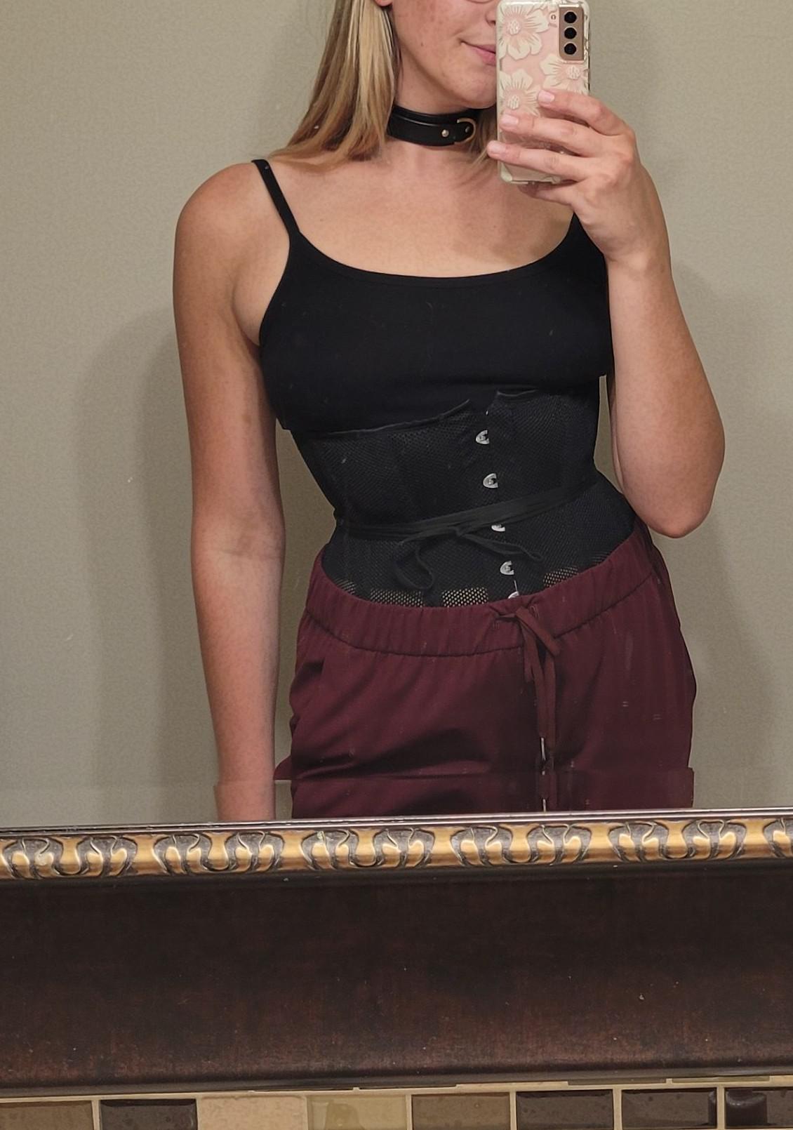 Another day, another mirror selfie while collared. I always feel at ...