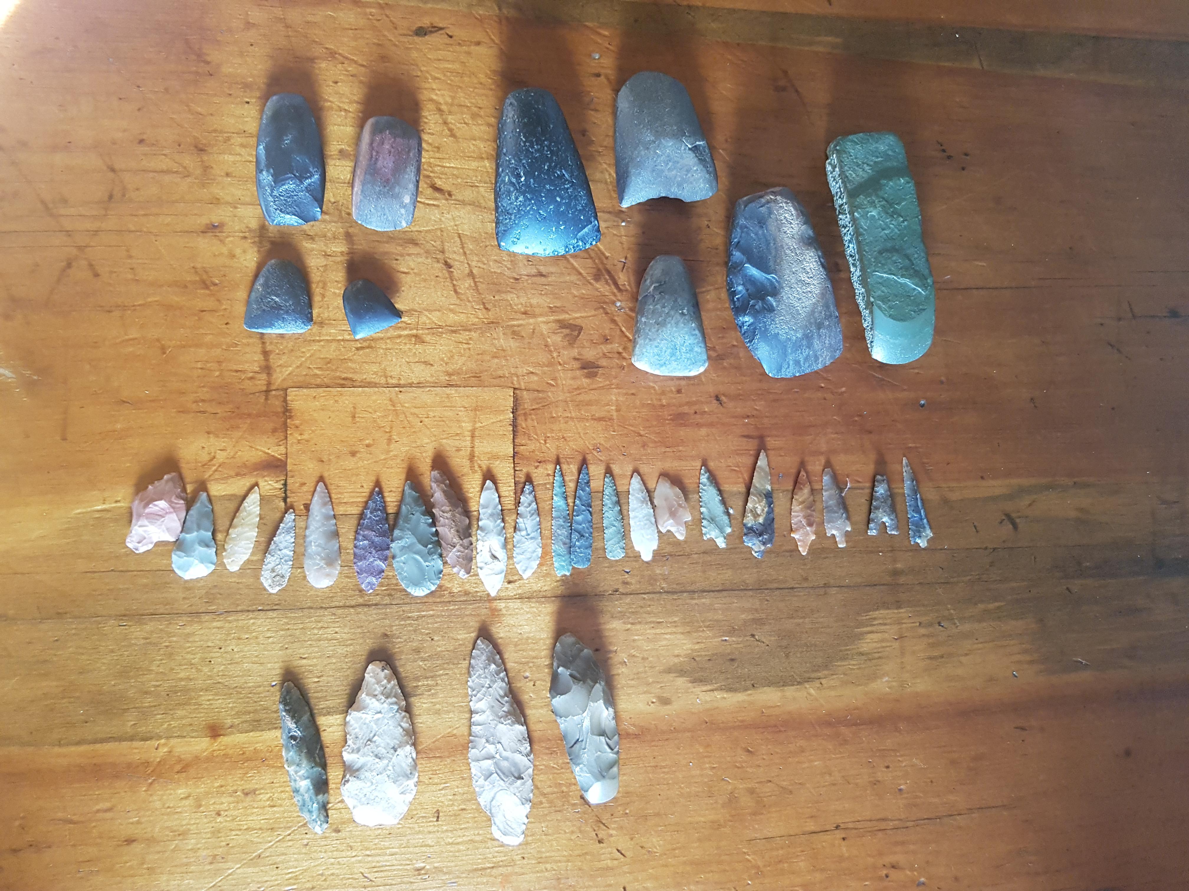 Another photo from my parents collection spearheads, arrowheads and axes | Scrolller