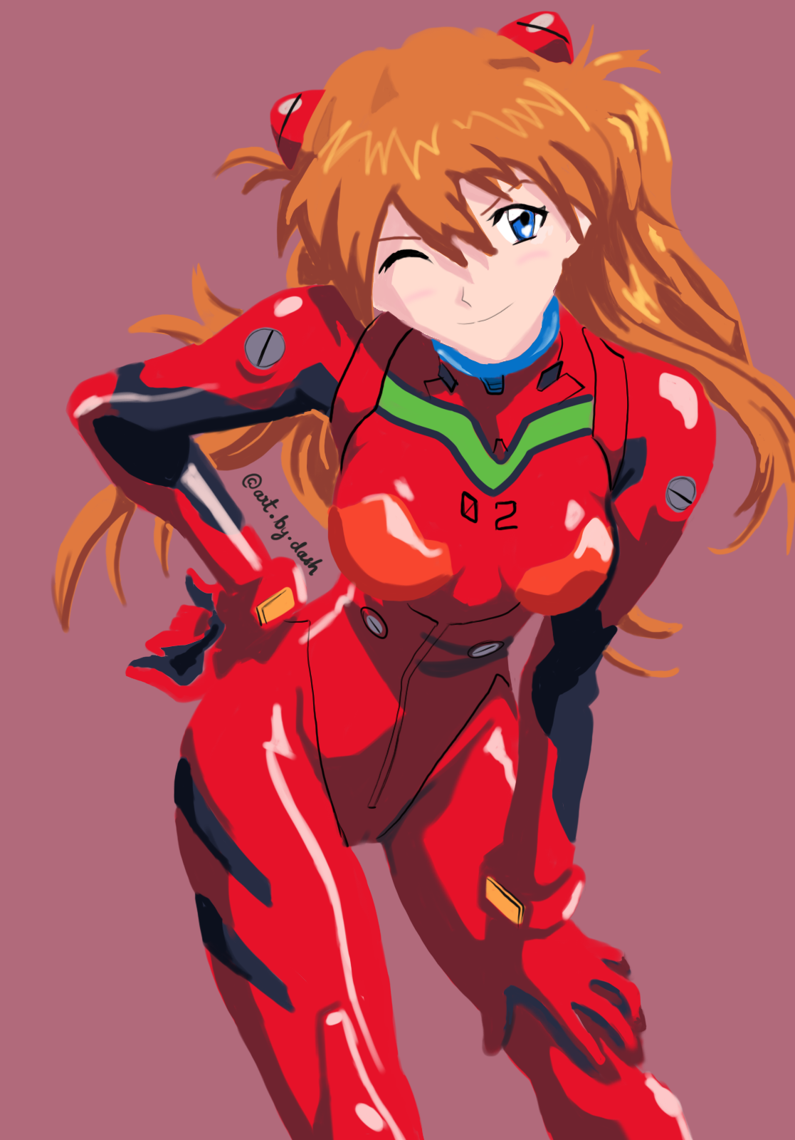 "Anta baka?!" | Asuka digital painting [OC] | Scrolller