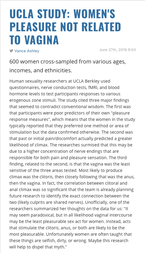 Anyone else seen this study? | Scrolller