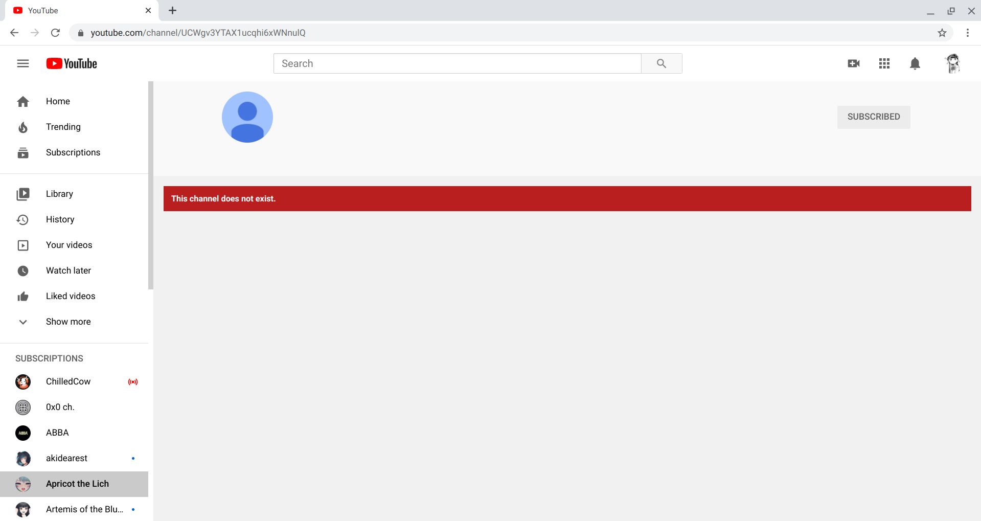 Anyone have any idea what happened to the youtube channel Froot linked on her twitch? | Scrolller